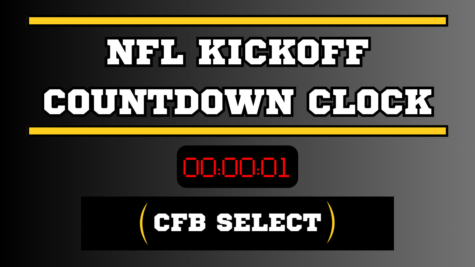 How Many Days Until NFL Kickoff? – CFB Select